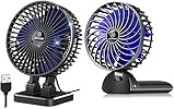 Amazon.com: JZCreater USB Desk Fan, Mini Portable Fans, 3 Speeds ...