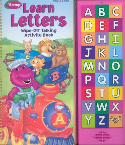 Barney Learn Letters Wipe-Off Talking Activity Book (Play-a-Sound ...