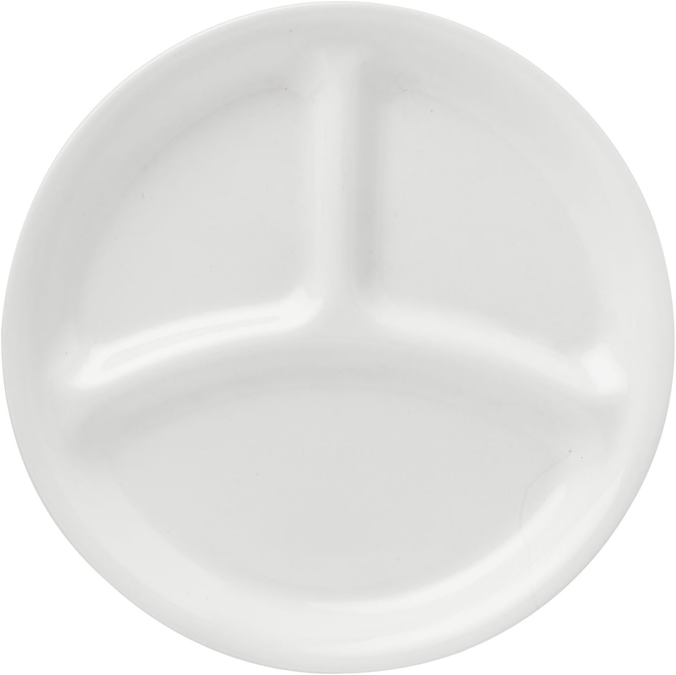 Amazon.com | Livingware 10.25" Divided Dish [Set of 6]: Divided Plates ...