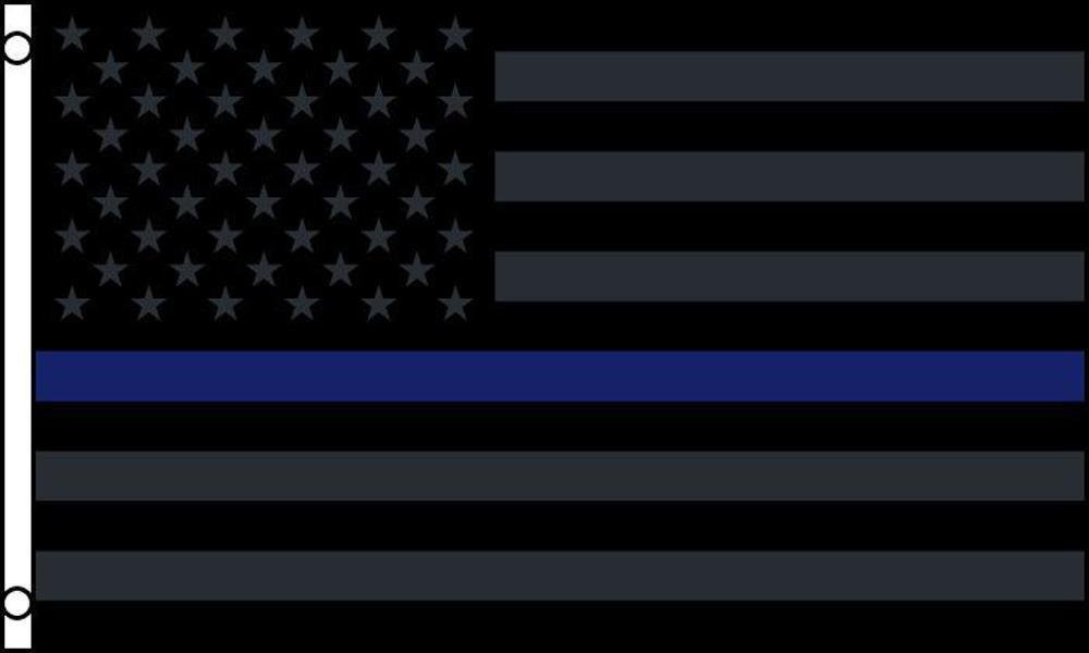 Thin Blue Line Swat Thin Blue Line PVC US Flag Patch Police SWAT Gang