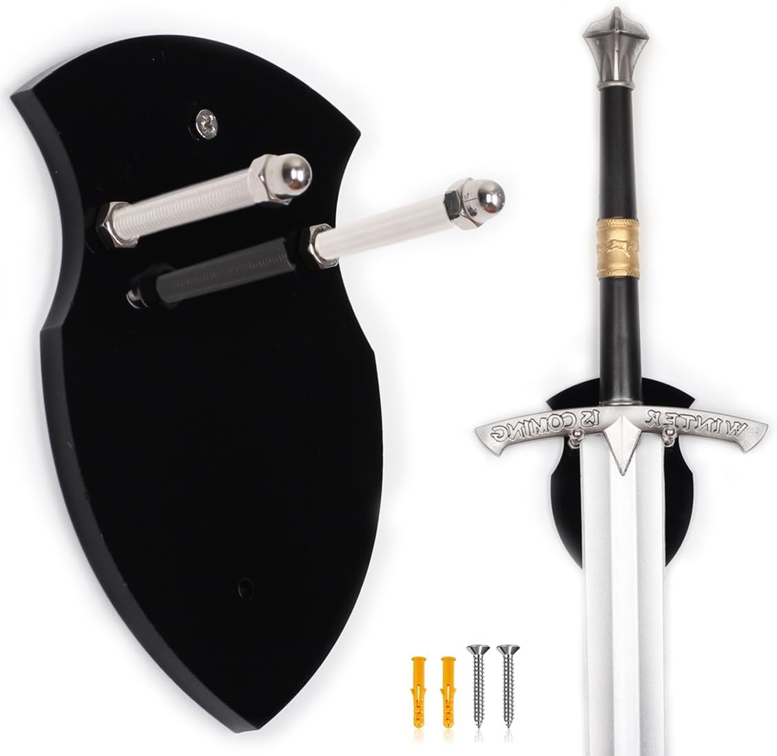 Amazon.com: WLSANX Sword Rack Sword Wall Rack Wall-Mounted Sword ...