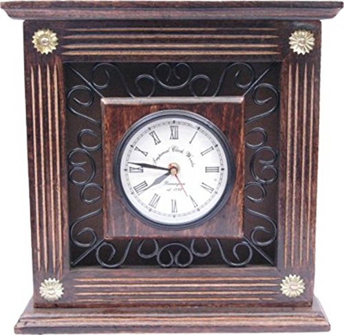 Buy Shilpi Wooden Analog Wall Clock/Decor Living Room & Office Wall ...