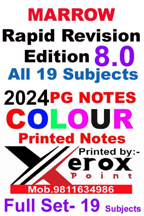 Marrow Rapid Revision Edition 8 All 19 Subjects Set Full | Desertcart INDIA