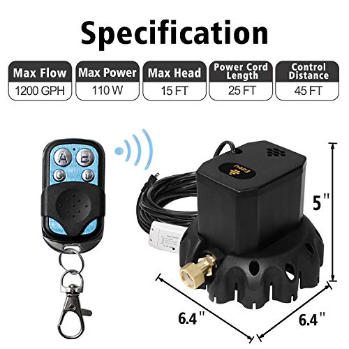 Snapklik.com : EDOU DIRECT Remote Control Pool Cover Pump Black Edition ...