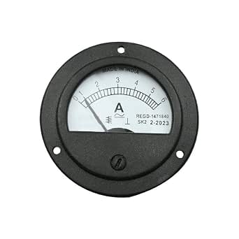 NAUDH Zero Setting Round shape Dial Panel Analog Ampere Meter ...