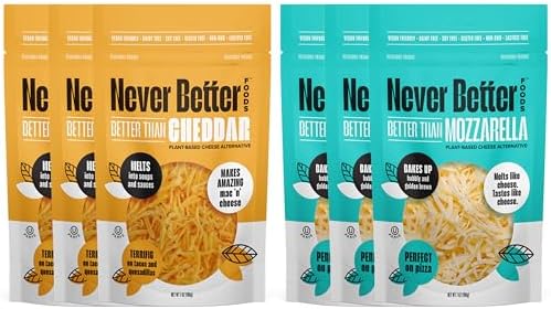 Amazon.com: Dairy Free Cheese Variety 6-Pack, Vegan Mozzarella Cheese ...