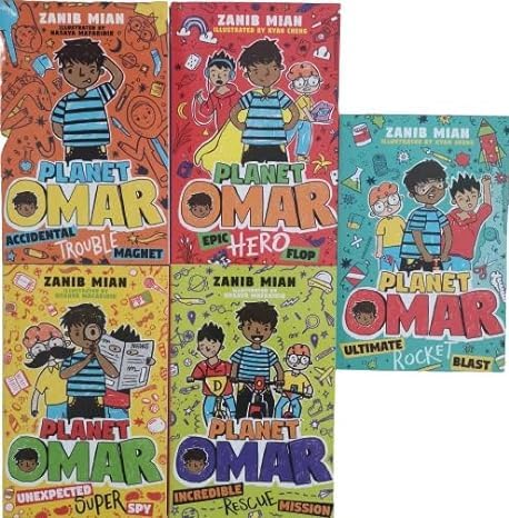 Kids Chilren Planet Omar 5 Book Set Collection World Book Day By Zanib ...
