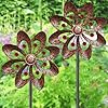 Amazon.com: SHUONIVS Metal Wind Spinners Outdoor, 360° Wind Sculpture ...