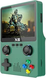 Amazon.com: X6 Handheld Game Console, Retro Game Console Built-in 32GB 10000+ Classic Games, 3.5 ...
