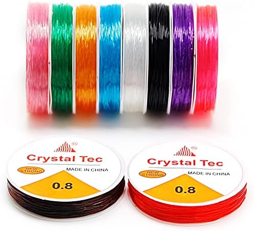 Amazon.com: EuTengHao 10 Packs Crystal String 0.8mm Elastic String ...