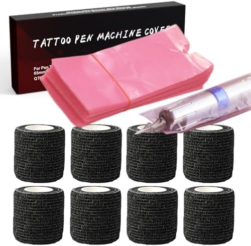 Amazon.com: Pen Covers Pink with Grip Tapes - Canethy 200pcs Machine ...