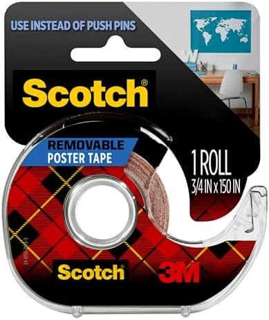 Scotch Removable Magic Tape 1 Roll 19 mm x 32.9 m - Repositionable Tape ...