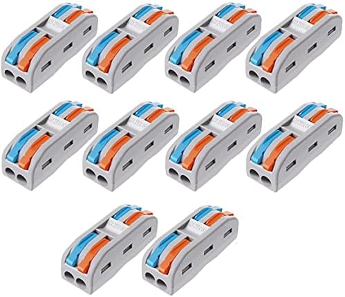 Besillia 10PCS Lever Wire Nut 2-2 Conductor Assortment Pack Conductor ...