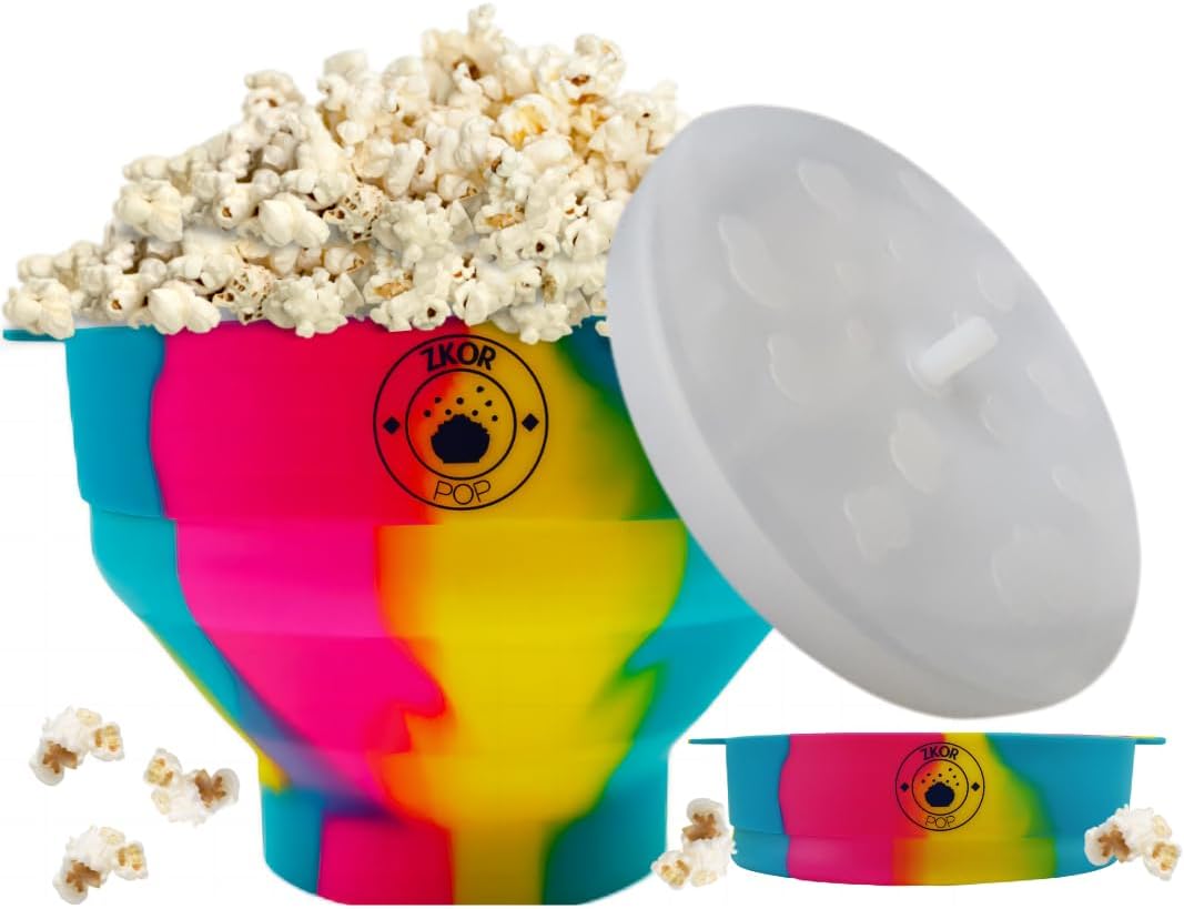 Amazon.com: The Original Korcci Microwaveable Silicone Popcorn Popper ...