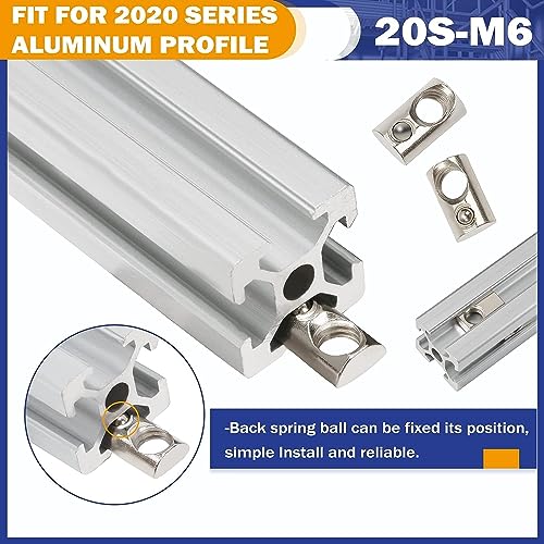 Snapklik.com : 2020 Series M3 Half Round Roll In Spring T Slot Nut