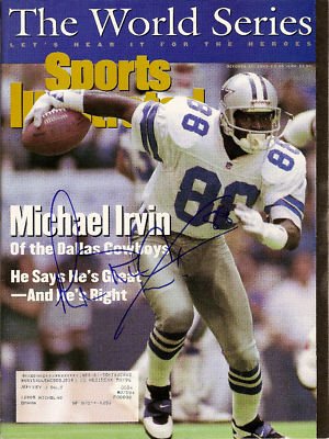 MICHAEL IRVIN Autograph 25 Oct 1993 Sports Illustrated - Autographed ...