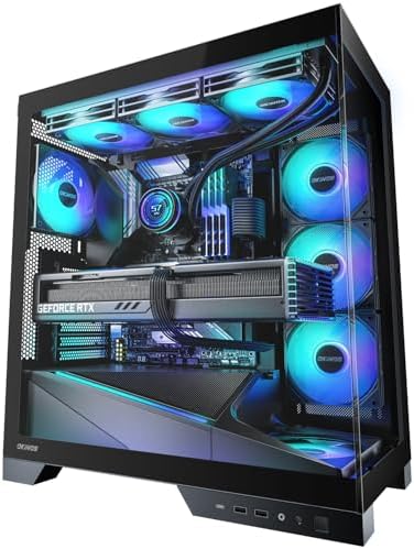 Amazon.com: darkFlash Full-Tower ATX Gaming PC Case, Back Plug-in ...