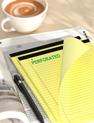 Snapklik.com : 10 Pack Legal Pads 6x9 Yellow Note Pads College Ruled ...