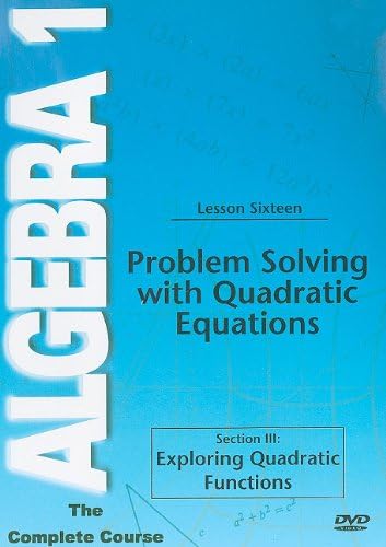 Amazon.co.jp: Problem Solving Quadratic Functions [DVD] : DVD
