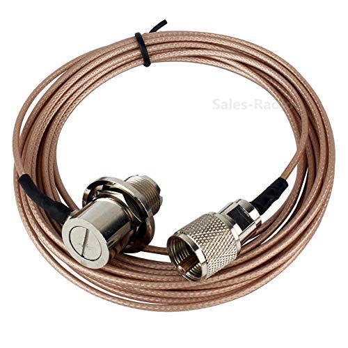 Fumei 5 Meter Antenna Extension Coaxial Cable UHF Male to Female by ...