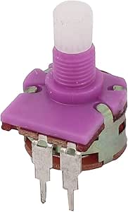 Amazon.co.jp: 500K Ohm Variable Resistor 2 Terminal Rotary Audio Linear ...