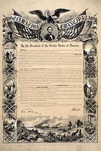 Amazon.com: Emancipation Proclamation Antique Classroom Decor Home ...