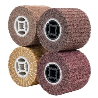 Amazon.com: CXRCY 4 Pack Non-Woven Wire Drawing Flap Wheel for ...