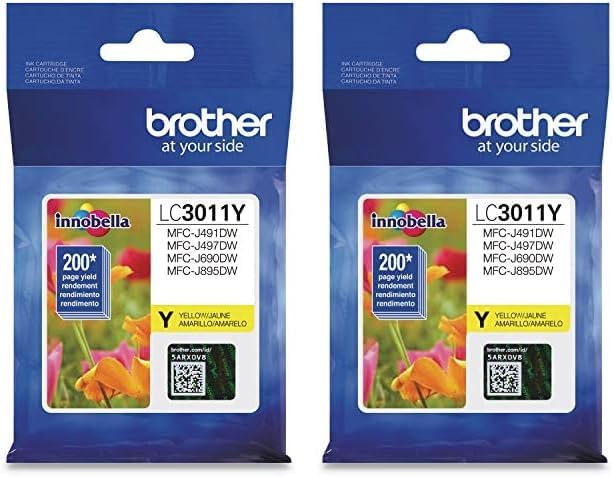 Amazon.com: Brother Printer LC3011Y Single Pack Standard Cartridge ...