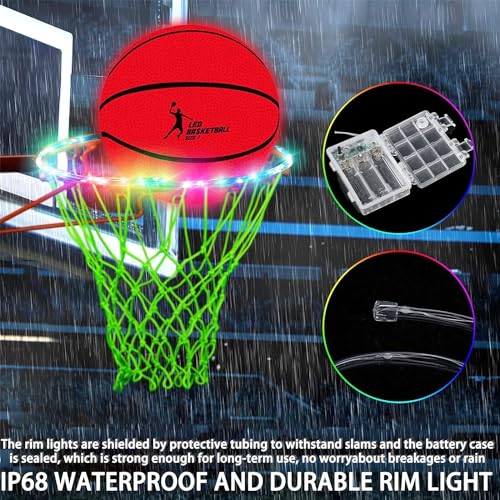 Snapklik.com : LED Basketball Hoop Light, Remote Control Basketball Rim ...