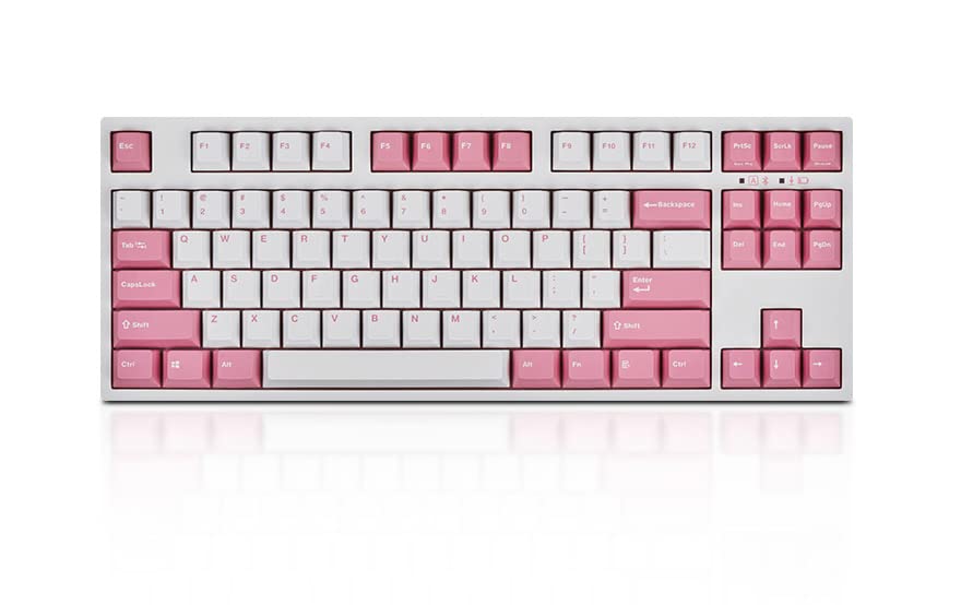 Amazon.com: Leopold FC750RBT White/Pink TKL Bluetooth PD Double Shot ...