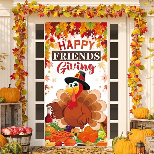 Amazon.com: Thanksgiving Door Cover, 6x2.9FT Thankful for You Thankful ...
