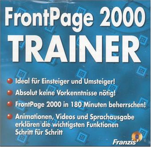 Amazon.co.jp: FrontPage 2000 Trainer. CD- ROM fuer Windows 95/98/ NT 4 ...