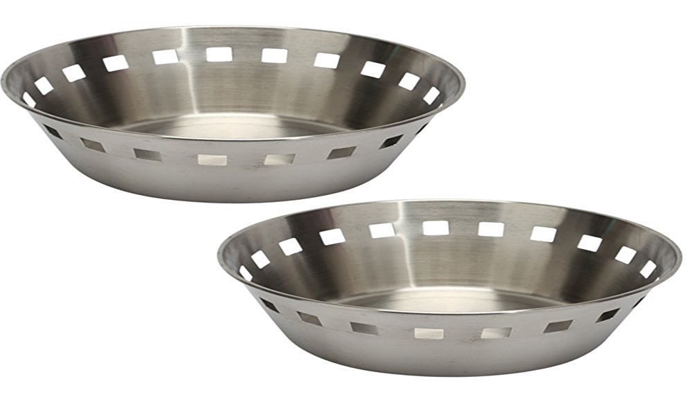 Buy Medium Stainless Steel Round Bread Basket | Roti Tokri Set (Set of ...