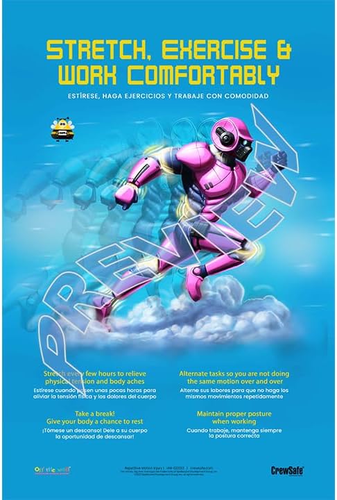 Amazon.com: Crewsafe Safety Awareness Posters and Lesson Sheet,"Safety ...