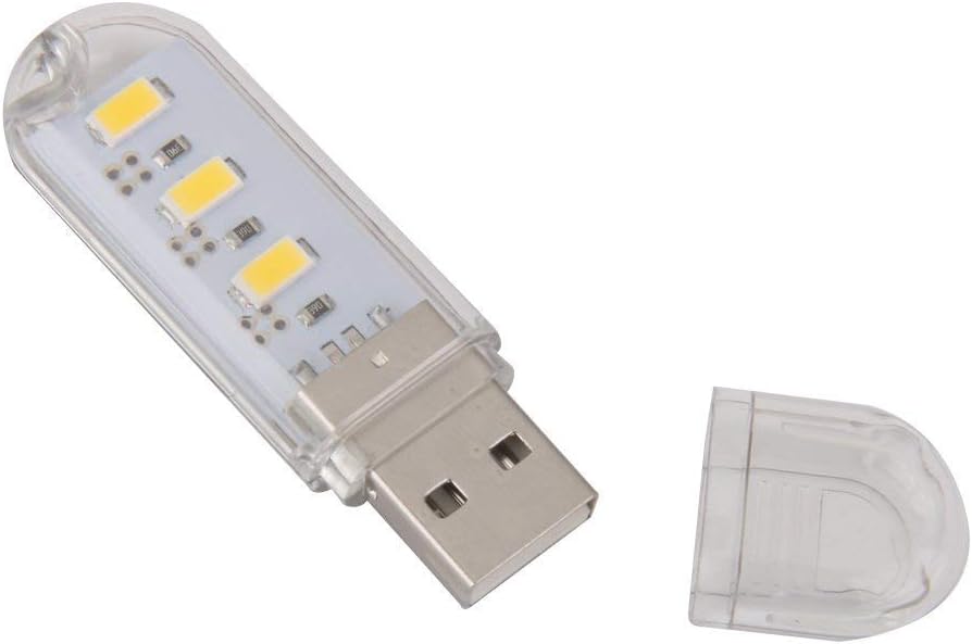 Amazon.co.jp: ポータブルUSB 3-LEDライトランプウォームホワイトポータブルで素敵でプロフェッショナル : パソコン・周辺機器