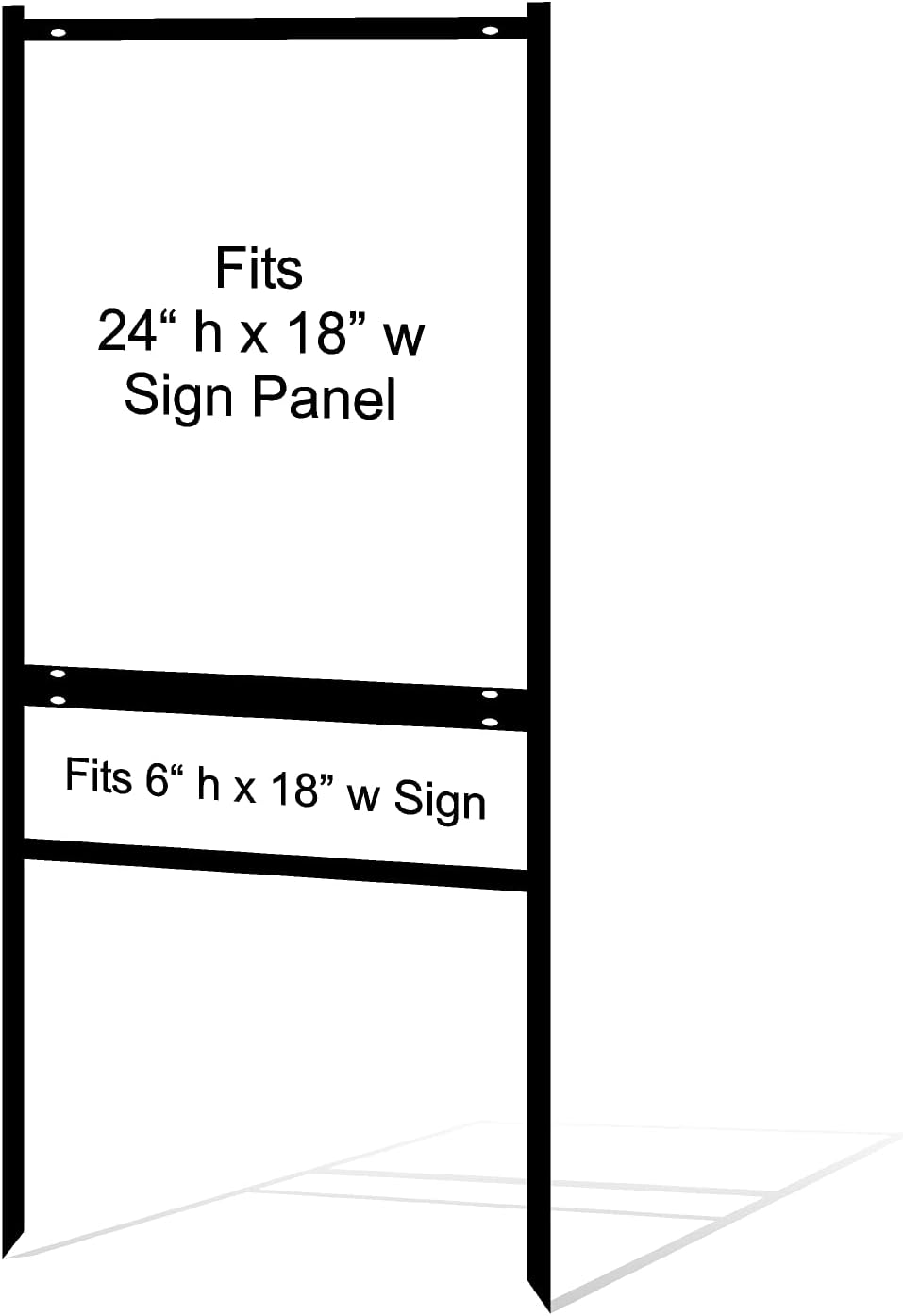 Amazon.com: JustSignFrames Real Estate Metal Yard Sign H-Frame (Pack of ...