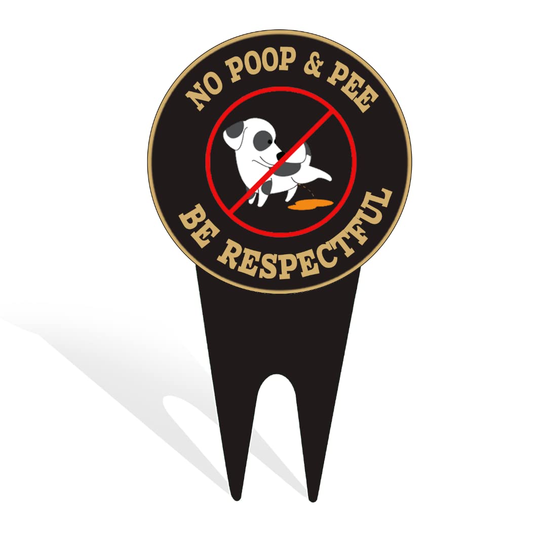 Snapklik.com : No Pooping Dog Signs For Yard - Be Respectful Sign ...