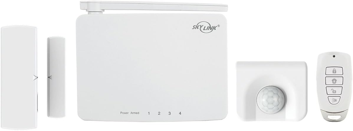 Amazon.com: SKYLINK M-Series Basic Kit 4-Zone Alert Alarm System, Works ...