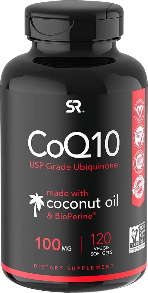 Amazon.com: CoQ10 100 mg mejorado con aceite de coco y bioperina (pimienta negra) para una mejor ...