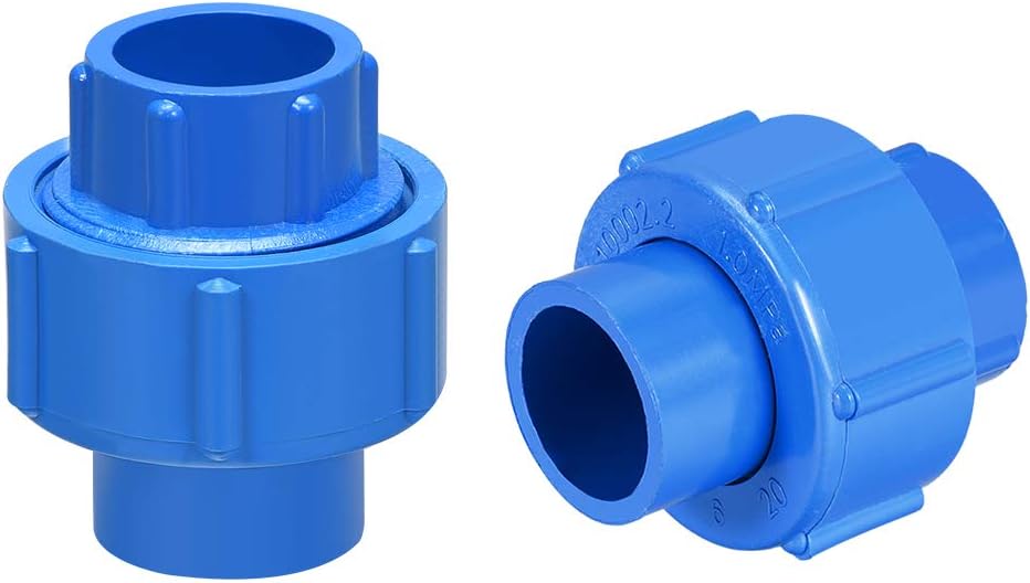 Amazon.com: uxcell 20mm X 20mm PVC Pipe Fitting Union Solvent Socket ...