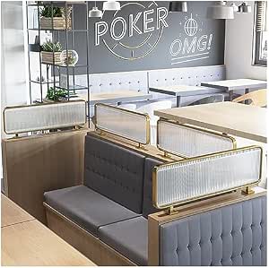 Amazon.com - Dividers for Dining Areas, Striped Matte Glass Restaurant ...