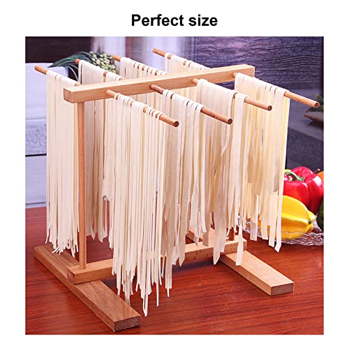 Wooden Noodle Drying Rack,Collapsible Wooden Pasta Drying Rack Natural ...