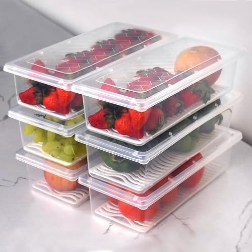 Buy Rylan Fridge Storage Boxes (Pack of 6), Fridge Organizer with ...