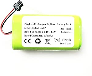 Amazon.com - BKNOWN Spare Parts 3400mAh/2800mAh Li-ion Robotic Battery ...