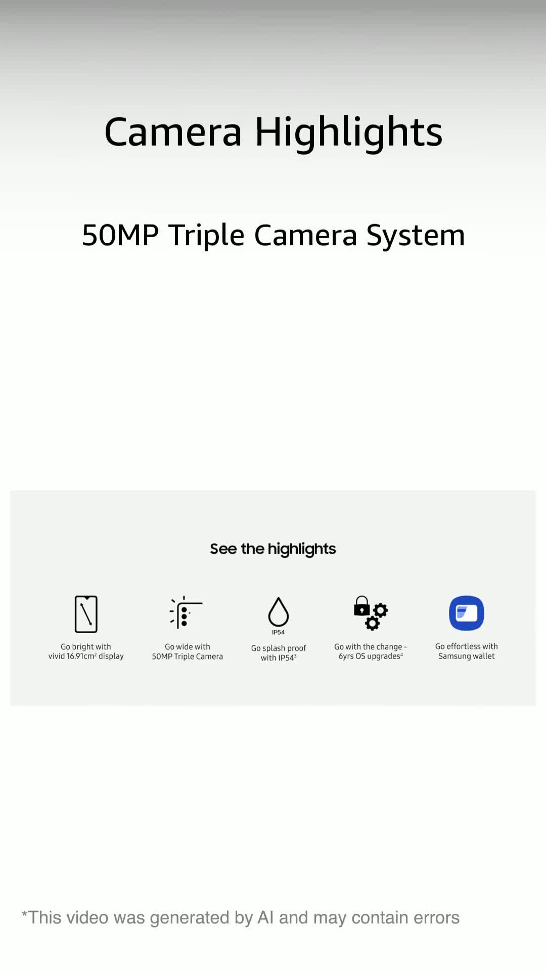 Watch Feature Summary - Camera System on Amazon Live