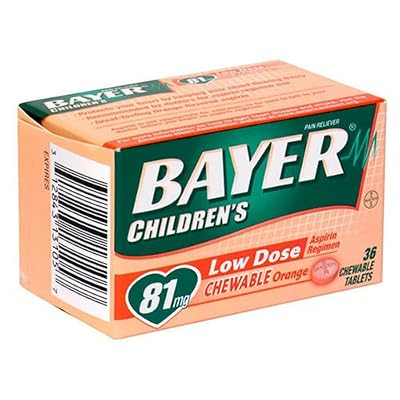 Buy Bayer Chewable Low Dose Aspirin Orange - Value Pack, 36-Count ...