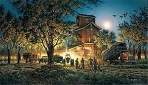 Amazon.com: Terry Redlin Open Edition Elite Print BIRCH LINE (24"x14 ...