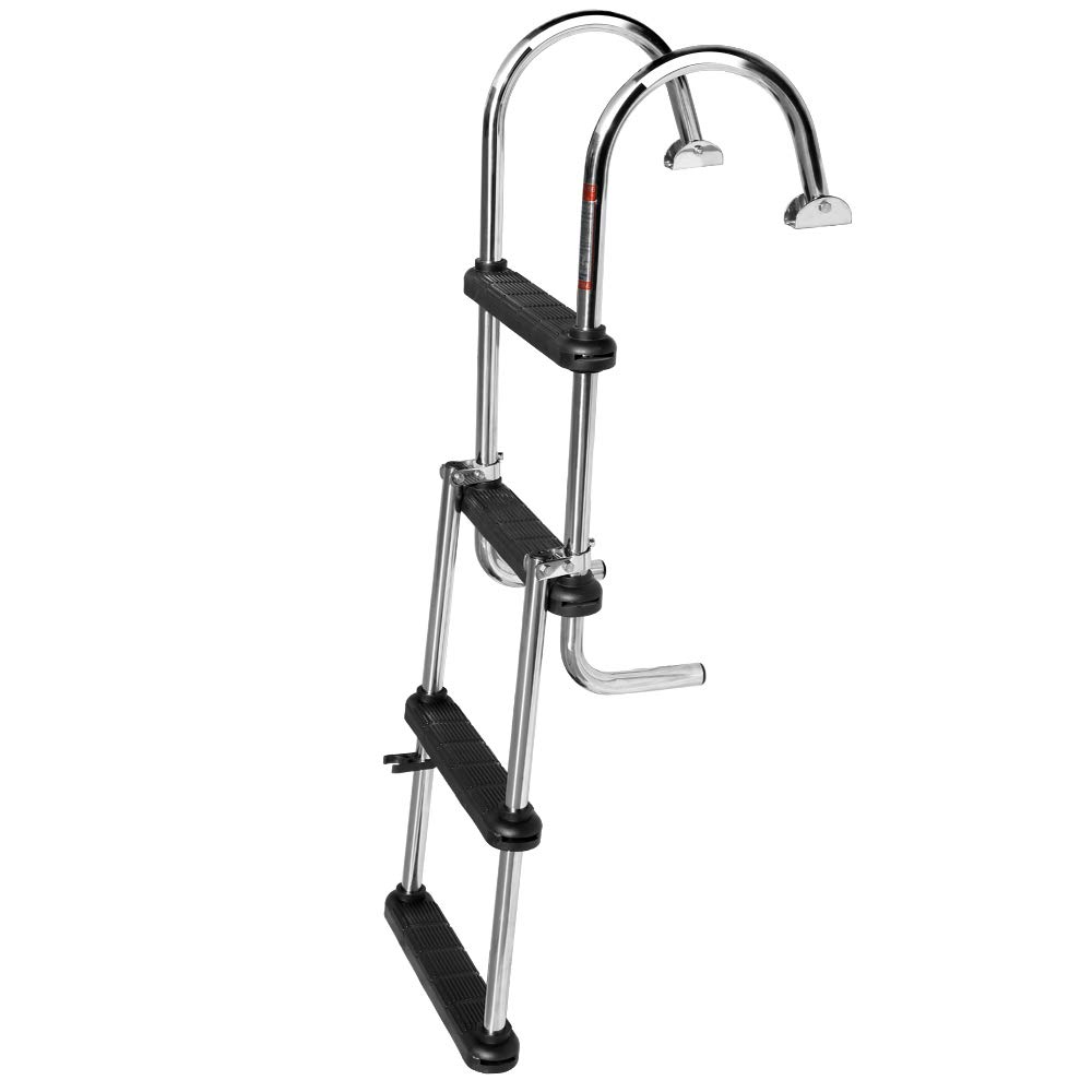 Pontoon Boat Ladder 316 Stainless Steel 4 Step Folding Boarding ...
