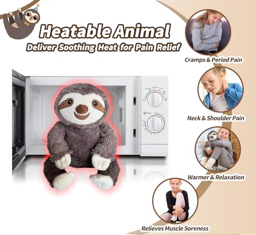 Snapklik.com : Microwavable Sloth Stuffed Animals, Microwave Heating ...