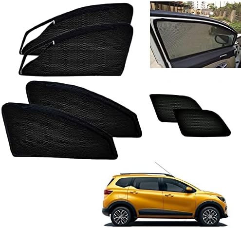 Auto Addict Zipper Magnetic Car Curtain Sunshades (Side Windows,6 Pcs ...